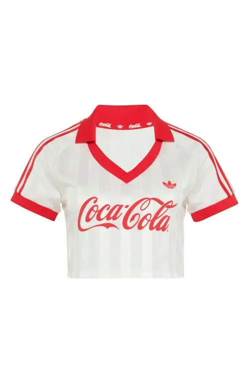 Adidas X Coca-cola Cropped Polo Jersey