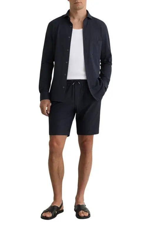 REISS Solarko Seersucker Button-up Shirt