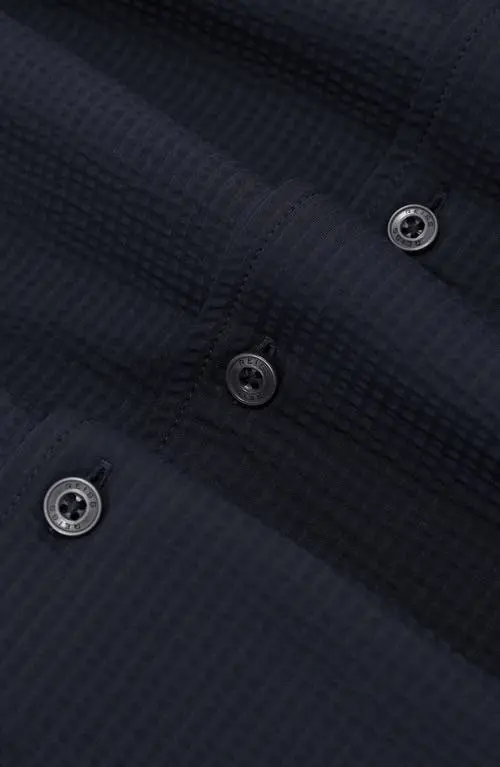 REISS Solarko Seersucker Button-up Shirt