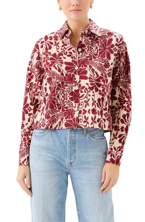 Fifteen Twenty Lena Floral Cotton Button-up Shirt