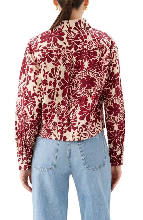 Fifteen Twenty Lena Floral Cotton Button-up Shirt