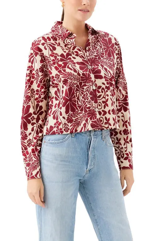 Fifteen Twenty Lena Floral Cotton Button-up Shirt