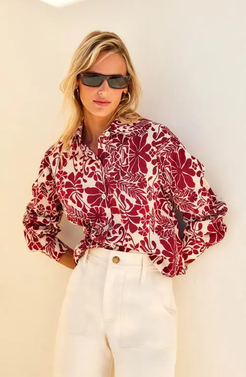 Fifteen Twenty Lena Floral Cotton Button-up Shirt