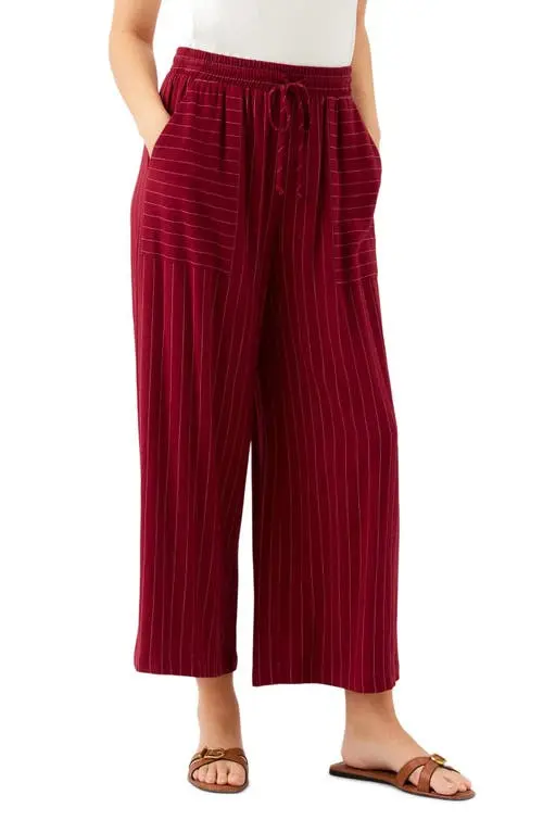 Fifteen Twenty Wide Leg Stripe Pants