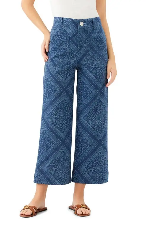 Fifteen Twenty Rylee Wide Leg Crop Pants - Print