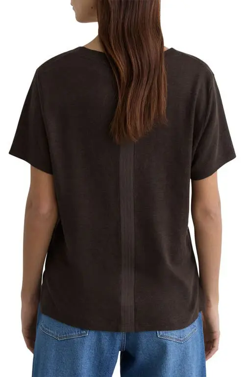 REISS Lola Linen V-neck T-shirt