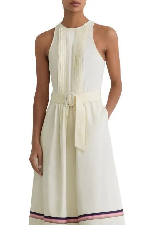 REISS Sara Belted A-line Dress