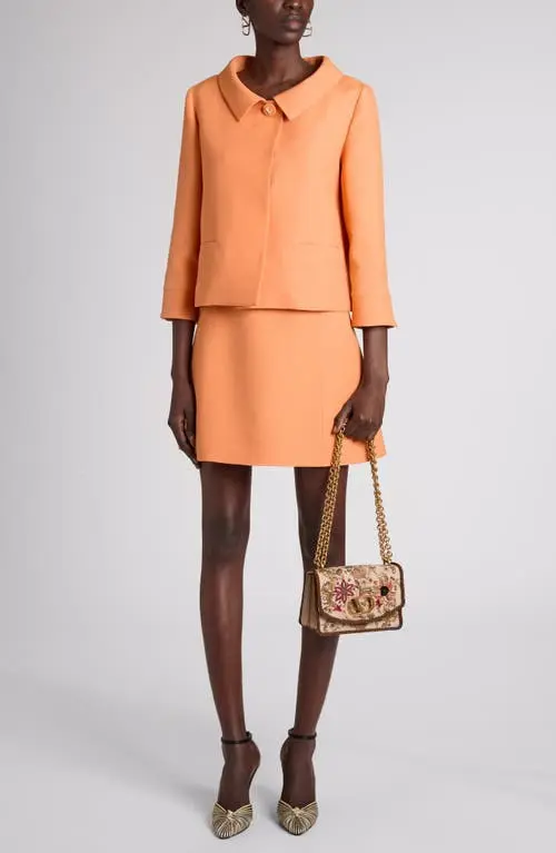Valentino Garavani Wool & Silk Crepe Couture Jacket