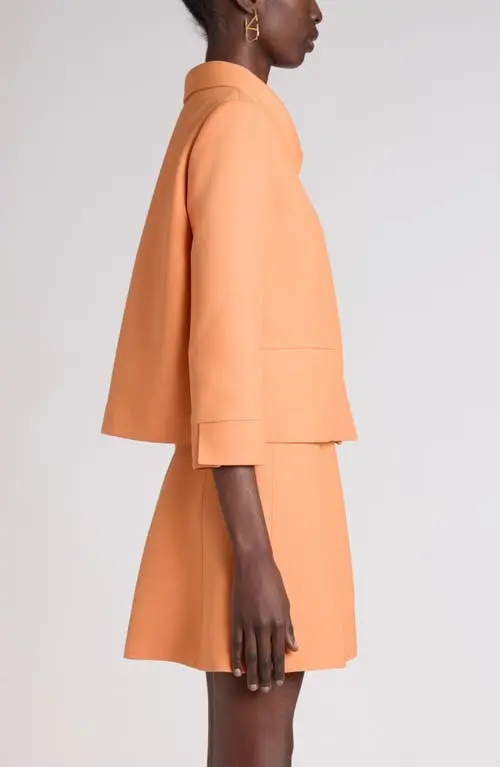 Valentino Garavani Wool & Silk Crepe Couture Jacket