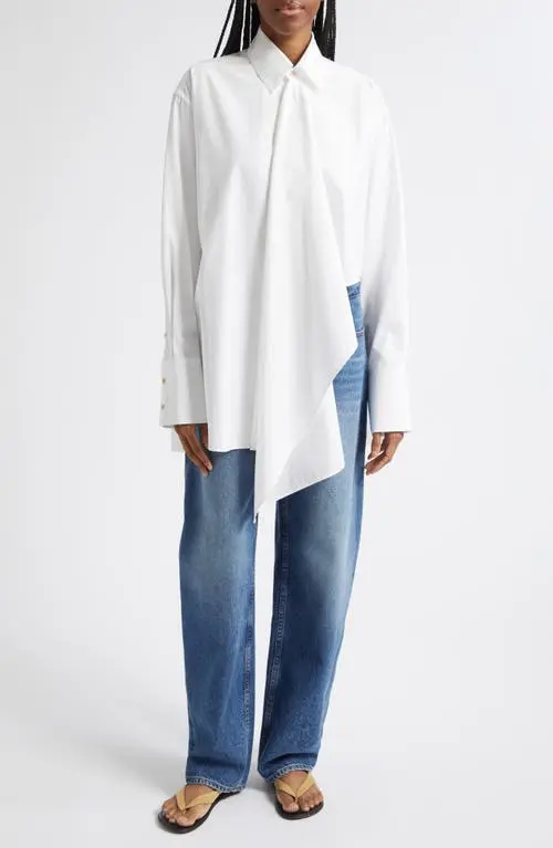 Ossou Tess Relaxed Fit Cascade Front Button-up Shirt