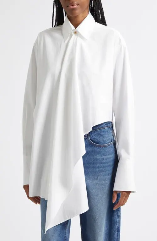 Ossou Tess Relaxed Fit Cascade Front Button-up Shirt