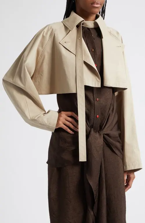 Ossou Maeve Crop Trench Coat