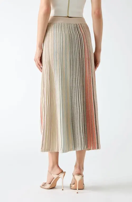 MARCIANO Rosy Pleat Knit Midi Skirt