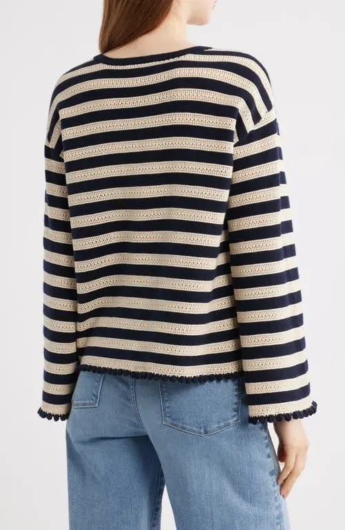FRAME The Easy Captain Stripe Sweater