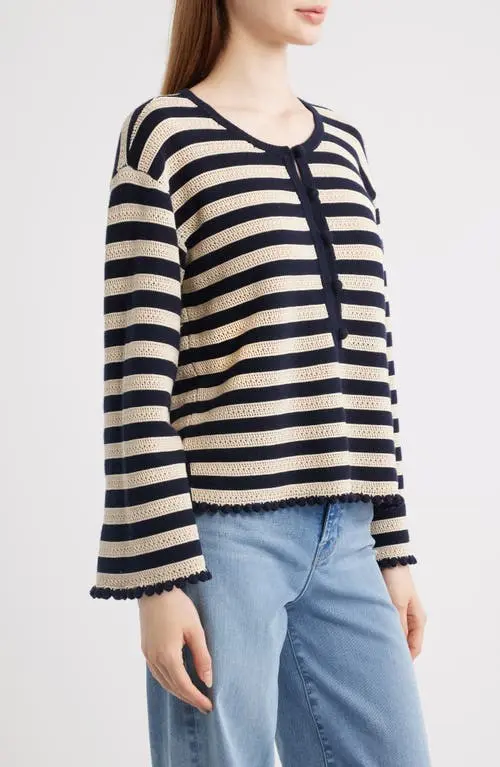 FRAME The Easy Captain Stripe Sweater