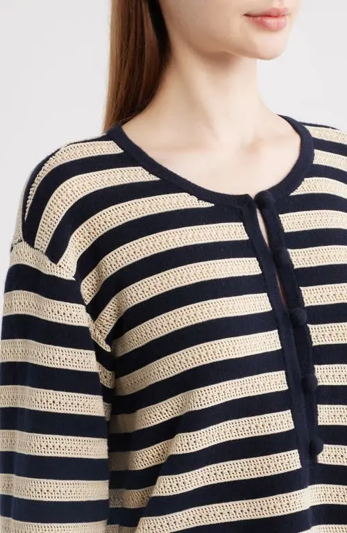 FRAME The Easy Captain Stripe Sweater