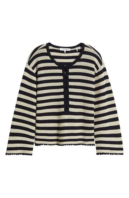 FRAME The Easy Captain Stripe Sweater
