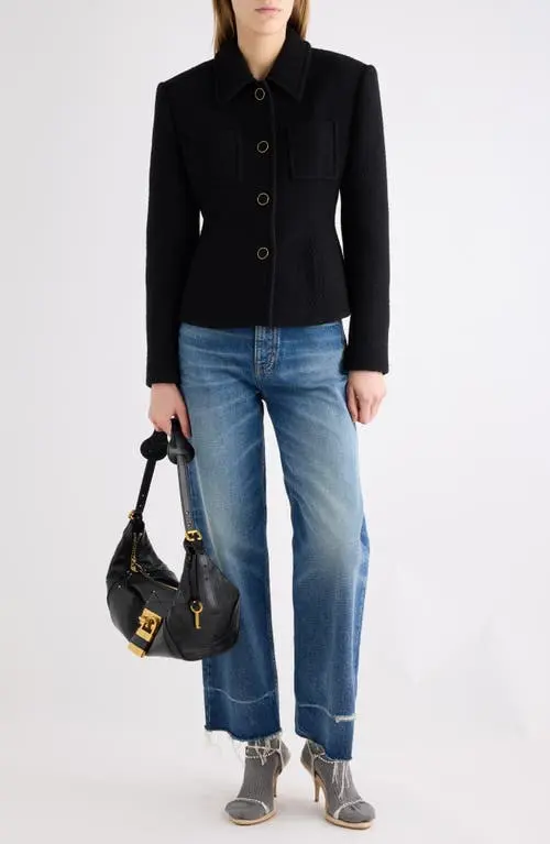 Chloé Wool Blend Bouclette Blazer