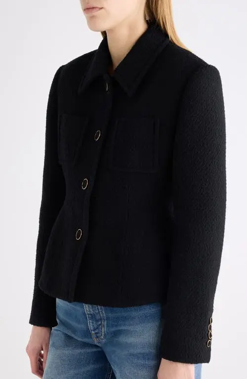 Chloé Wool Blend Bouclette Blazer