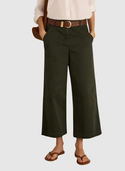 BAUKJEN Brielle Organic Cotton Wide Leg Trousers