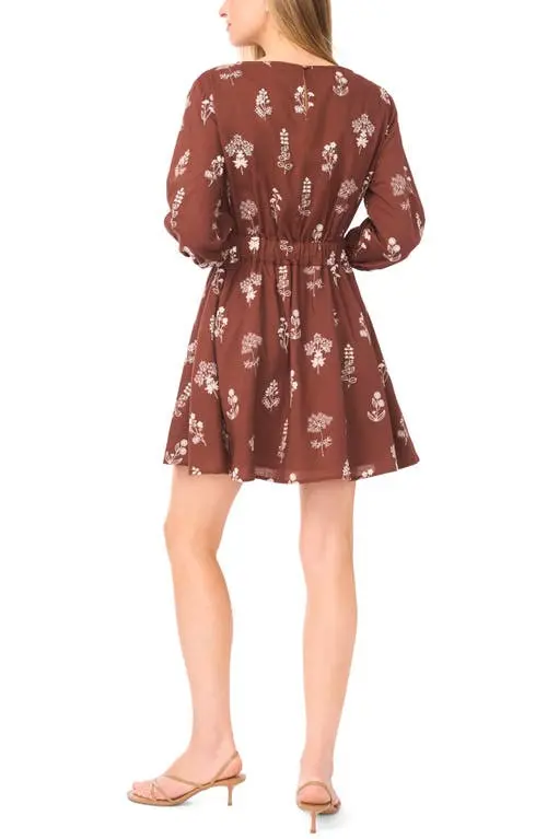 Ted Baker London Finley Embroidered Flared Minidress