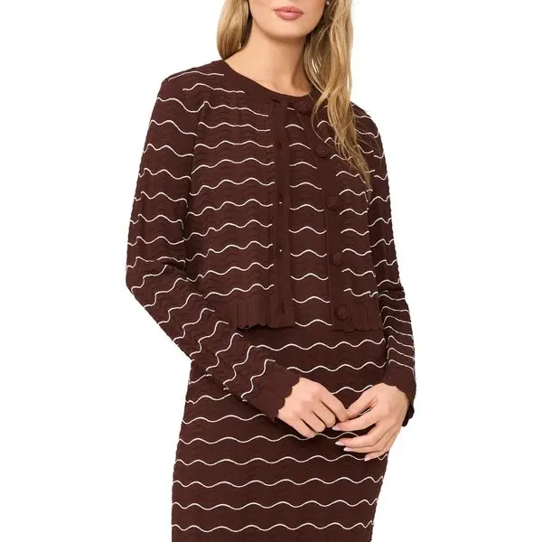 Ted Baker London Ripple Scallop Cardigan - Fireplace