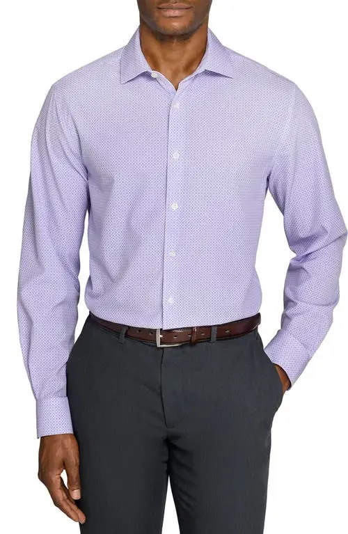W.R.K Round Geo Print Performance Dress Shirt