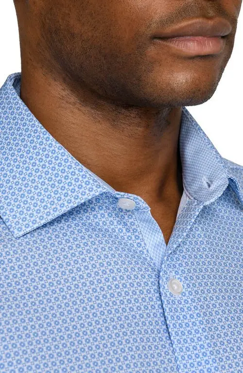 W.R.K Round Geo Print Performance Dress Shirt