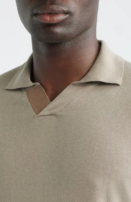 Canali Regular Fit Johnny Collar Polo