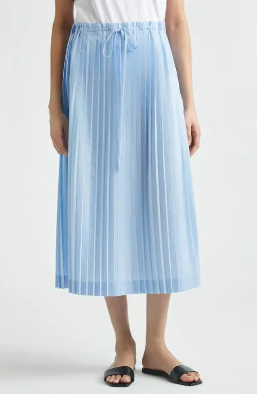 TOTEME Drawstring Waist Pleated Midi Skirt