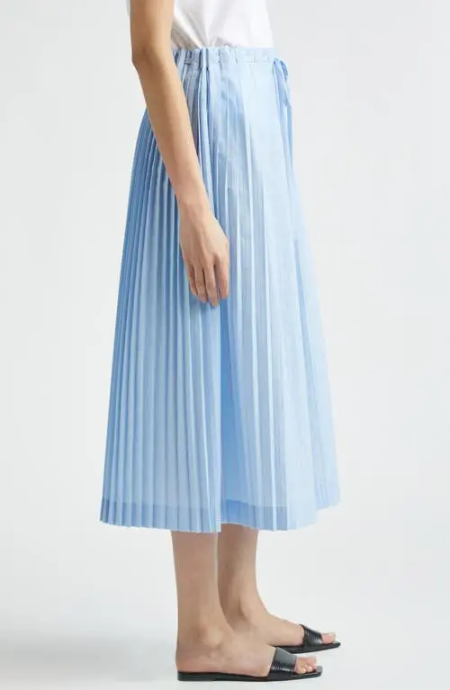 TOTEME Drawstring Waist Pleated Midi Skirt