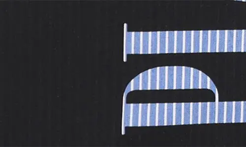 PLEASURES Onyx Stripe Graphic Button-up Shirt