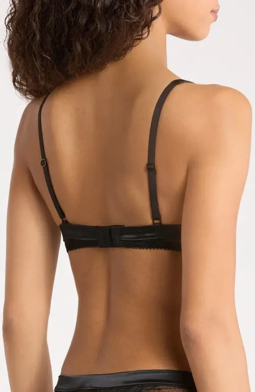 Simone Perele Louise Sheer Satin & Lace Triangle Bralette