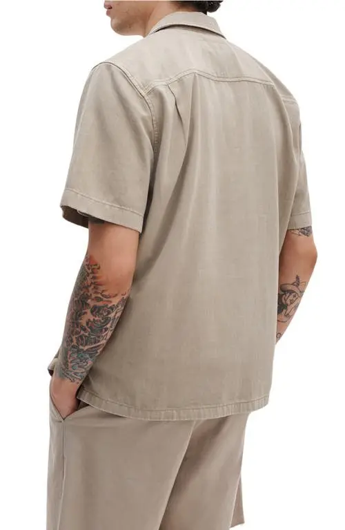 Rag & Bone Resort Short Sleeve Denim Button-up Shirt