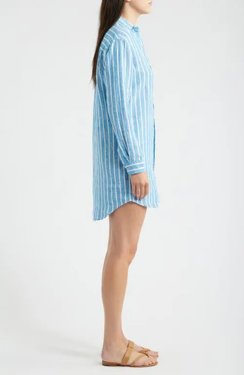 Frank & Eileen Mary Classic Long Sleeve Linen Shirtdress