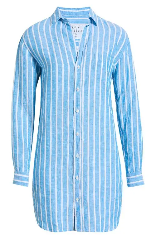 Frank & Eileen Mary Classic Long Sleeve Linen Shirtdress