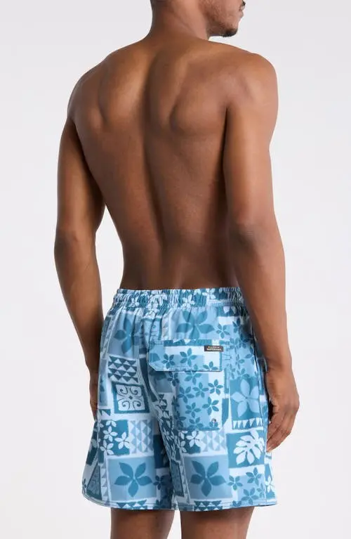 Quiksilver 17" Stretch Swim Trunks - Skyway