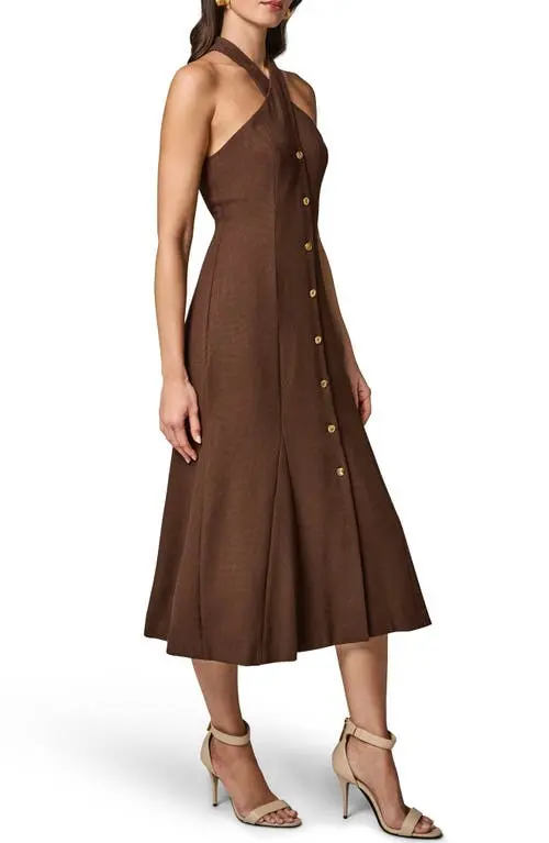 Donna Karan New York Halter Midi Dress
