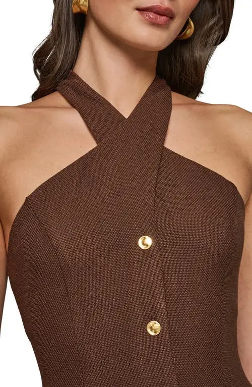 Donna Karan New York Halter Midi Dress