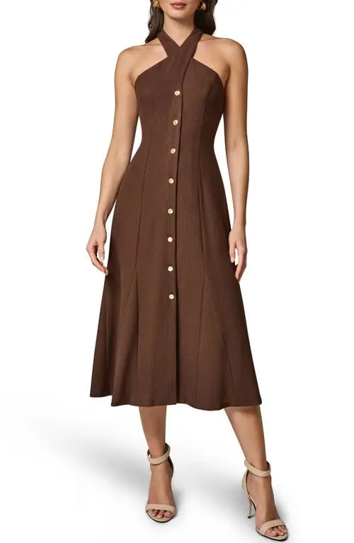 Donna Karan New York Halter Midi Dress