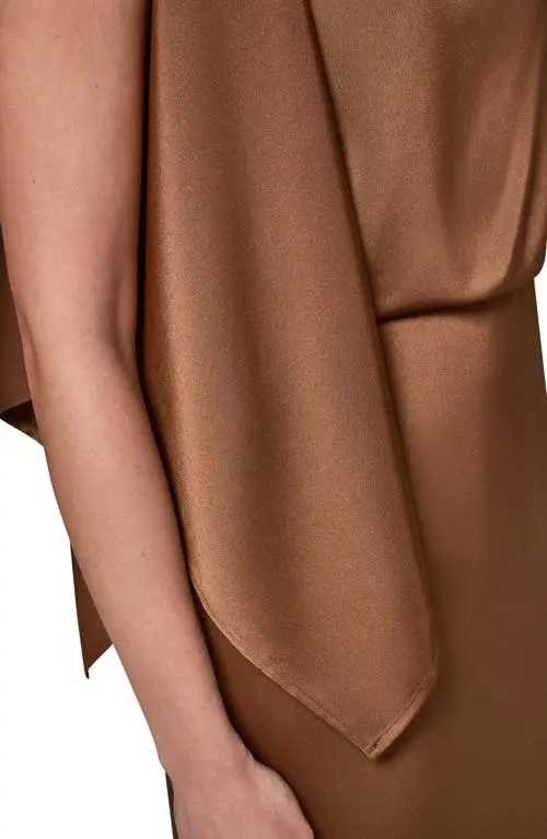 Donna Karan New York Drape Sheath Midi Dress