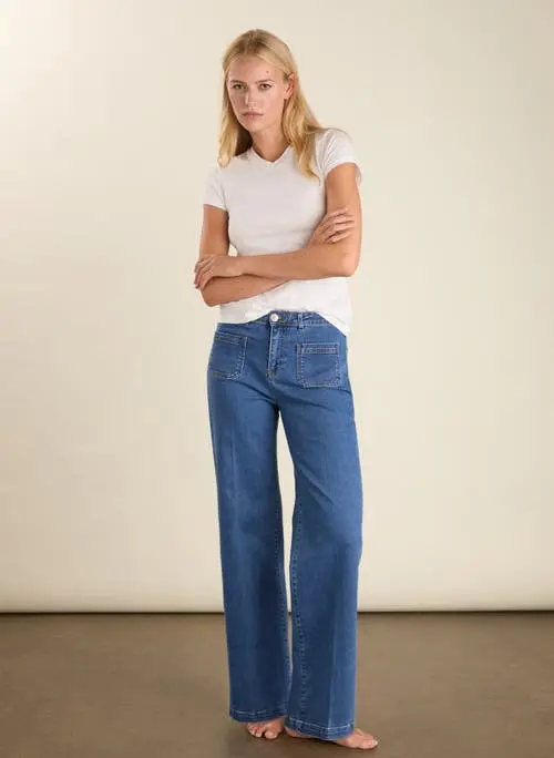 BAUKJEN Robyn Wide-leg Stretch Jeans