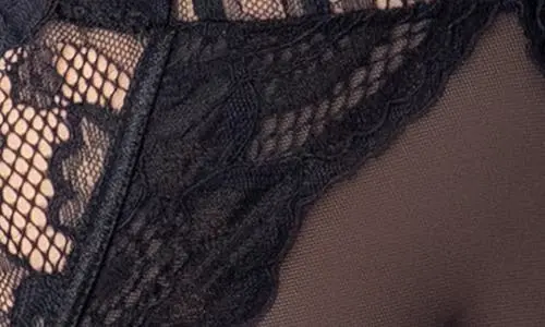 MAPALE Lace Teddy With Garter Straps