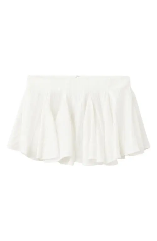 Mango Godet Ruffled A-line Miniskirt - White