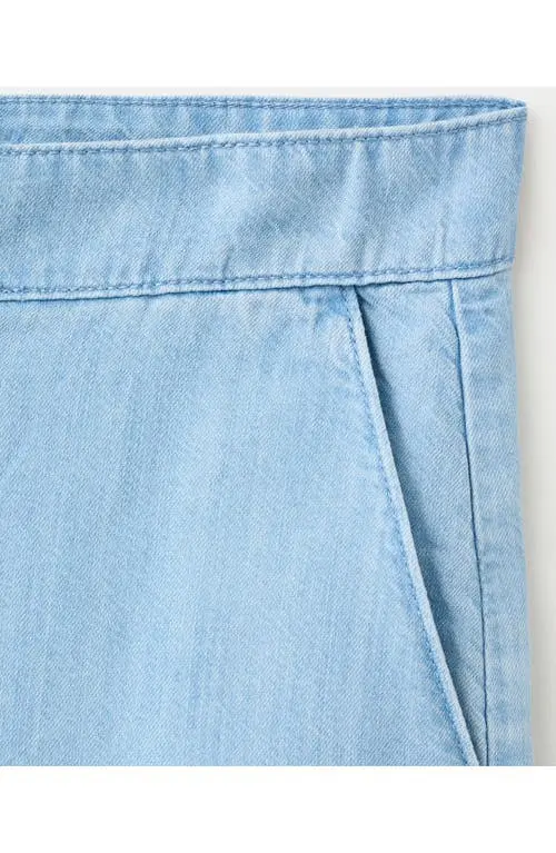 Mango Low Rise Denim Bermuda Shorts