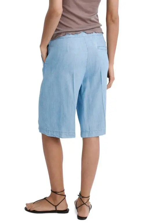 Mango Low Rise Denim Bermuda Shorts