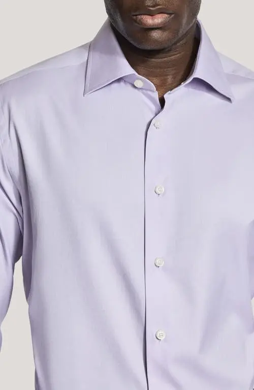 JACK VICTOR Dream Cotton Stretch Twill Dress Shirt - Lilac