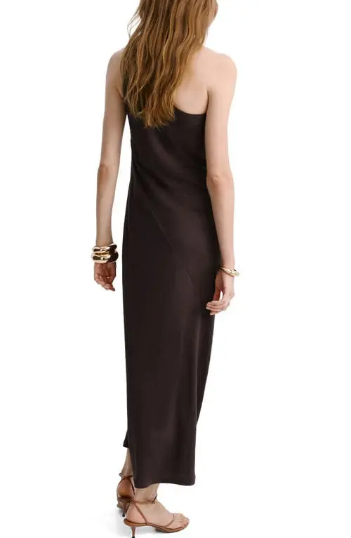 Mango One-shoulder Maxi Dress