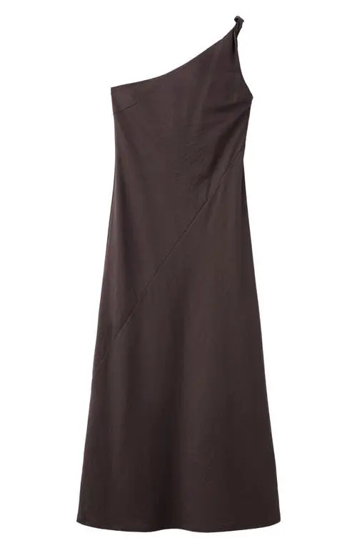 Mango One-shoulder Maxi Dress