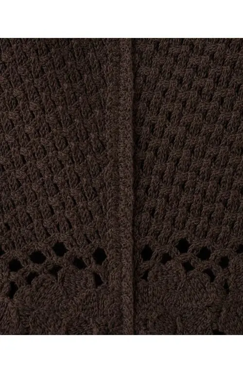 Mango Crochet Mid Rise Mini Shorts